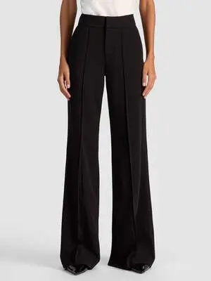 Alice + Olivia Dylan High Waisted Wide Leg Pant - Black