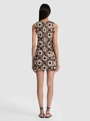 Alice + Olivia Clyde Crochet Mini Dress