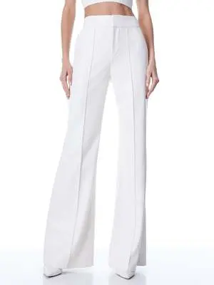 Alice + Olivia Dylan Vegan Pant - Ecru