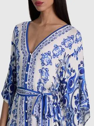 Alice + Olivia Marva Belted Kaftan
