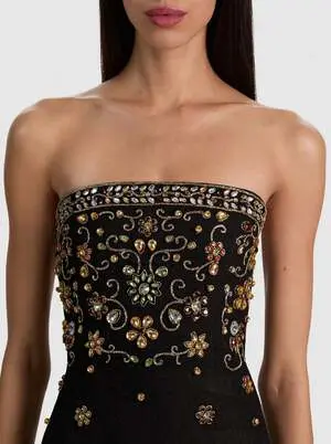 Alice + Olivia Nina Embellished Midi Dress