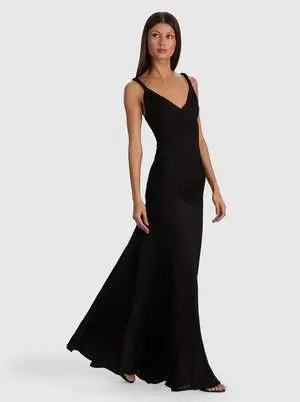 Alice + Olivia Bianca Twist Strap Maxi Dress