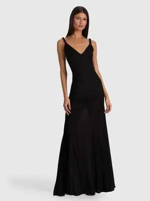 Alice + Olivia Bianca Twist Strap Maxi Dress