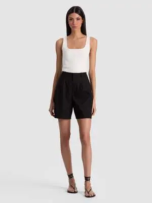 Alice + Olivia Conry Pleated Bermuda Short
