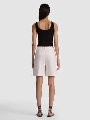 Alice + Olivia Conry Pleated Bermuda Short