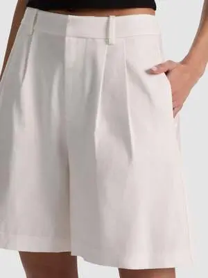 Alice + Olivia Conry Pleated Bermuda Short