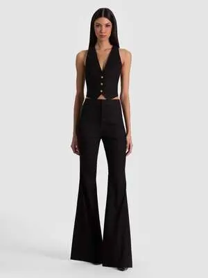 Alice + Olivia Donna Linen Vest