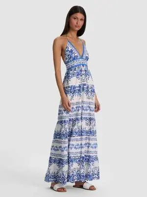 Alice + Olivia Karolina Tiered Maxi Dress - Solstice