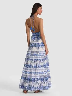 Alice + Olivia Karolina Tiered Maxi Dress