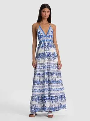 Alice + Olivia Karolina Tiered Maxi Dress
