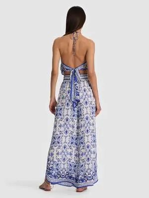 Alice + Olivia Frenchie Handkerchief Halter Top