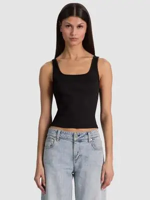 Alice + Olivia Daryn Tank Top - Black