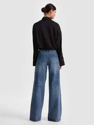 Alice + Olivia Tobie Cinched Button Down