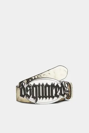 Dsquared2 Gothic Plaque Belt - Grey