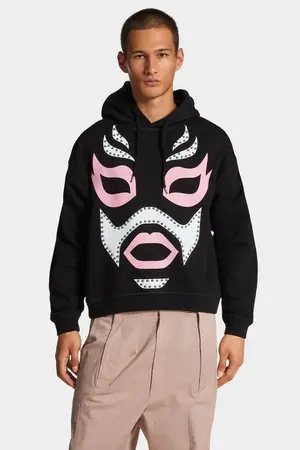 Dsquared2 Wash Relax Fit Mask Hoodie