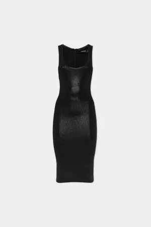 Dsquared2 Shimmer Knit Midi Dress