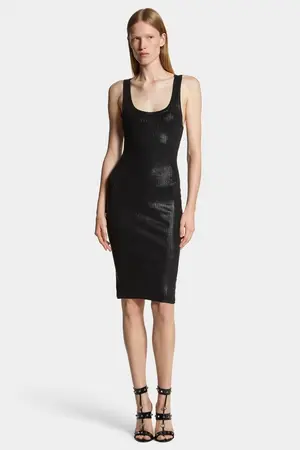 Dsquared2 Shimmer Knit Midi Dress