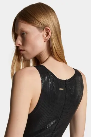 Dsquared2 Shimmer Knit Midi Dress