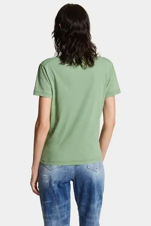 Dsquared2 White Fade Just Right Fit Handwritten Logo T-shirt