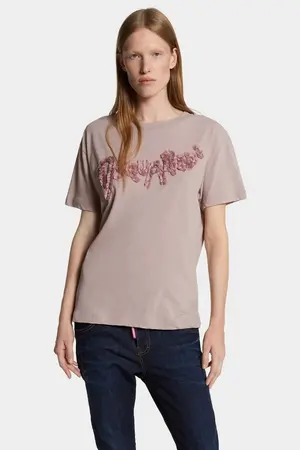 Dsquared2 White Fade Breezy Fit T-shirt
