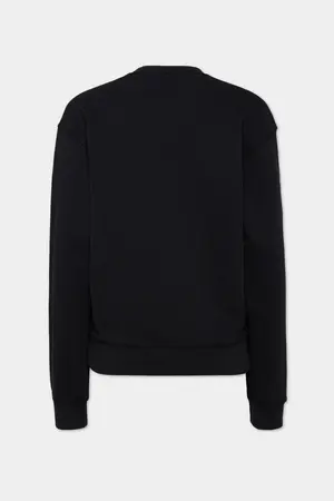 Dsquared2 Dyed Just Right Fit Doodle Sweatshirt - Black