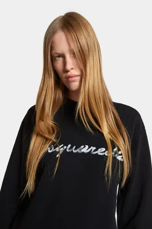 Dsquared2 Dyed Just Right Fit Doodle Sweatshirt - Black