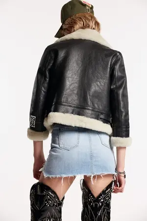 Dsquared2 Americana Shearling Kaban