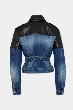 Dsquared2 Butch Denim Hybrid Jean Jacket