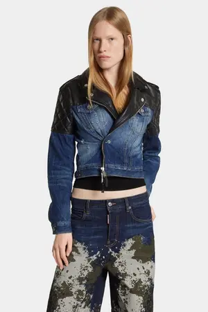 Dsquared2 Butch Denim Hybrid Jean Jacket
