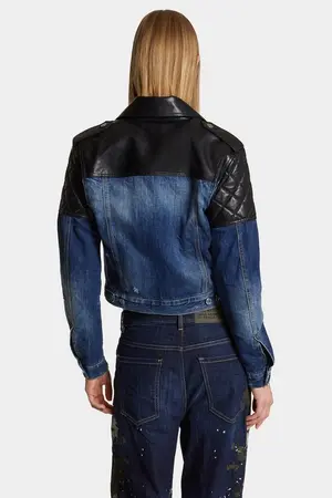 Dsquared2 Butch Denim Hybrid Jean Jacket