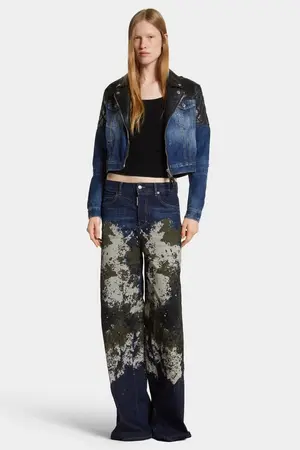 Dsquared2 Butch Denim Hybrid Jean Jacket