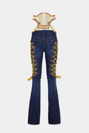Dsquared2 Stretch Denim Hiking Trumpet Jeans