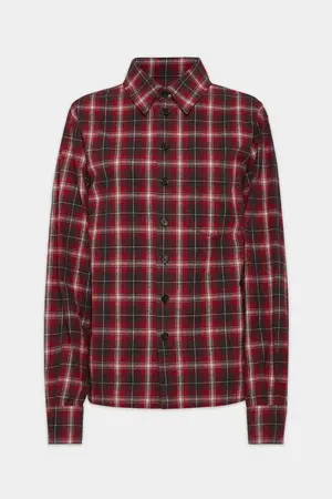 Dsquared2 Boxy Checked Shirt - Blue