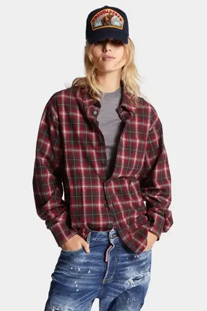 Dsquared2 Boxy Checked Shirt