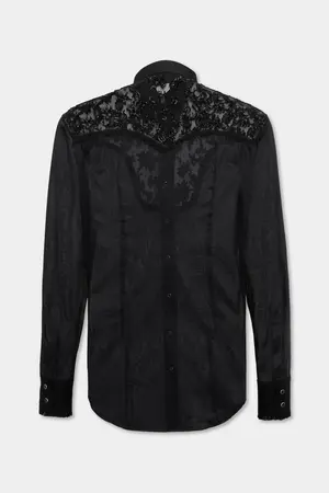 Dsquared2 Fashion Embroidered Western Shirt
