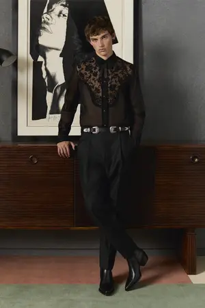 Dsquared2 Fashion Embroidered Western Shirt