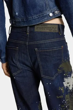 Dsquared2 Dark Urban Camo Wash Traveller Jeans