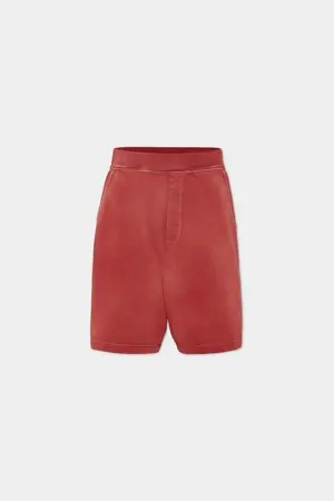 Dsquared2 Dyed And Destroyed And Dirty Invicta Big Jogging Shorts - Red