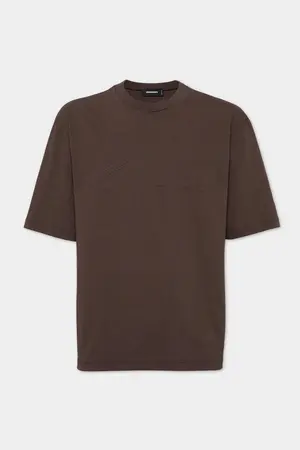 Dsquared2 Icon New Generation Loose Fit Embossed T-shirt - Brown