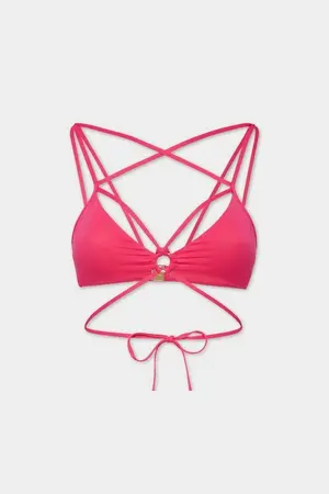 Dsquared2 Bondage Triangle Top - Purple