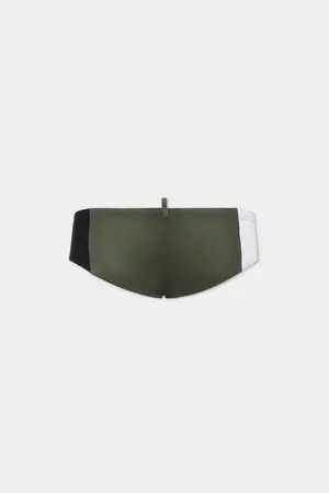 Dsquared2 Logo Colour-block Swim Brief