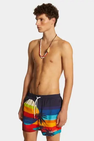 Dsquared2 Summer Lovers Sunset Midi Swim Boxer