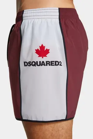 Dsquared2 Boxeur Maple Leaf Midi Swim Boxer