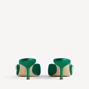 Balenciaga X Manolo Blahnik Almond-toe Mules