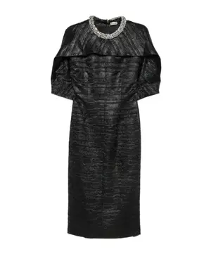 Simkhai Crystal-embellished Midi Dress - Black
