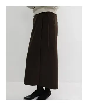 DUNST Maxi Wrap Skirt Brown