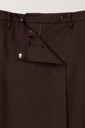 DUNST Maxi Wrap Skirt Brown