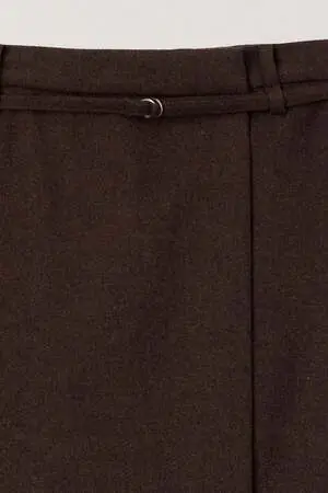 DUNST Maxi Wrap Skirt Brown