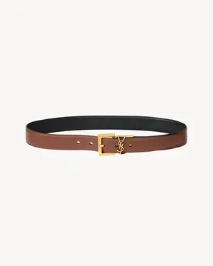 Saint Laurent Cassandre Reversible Belt
