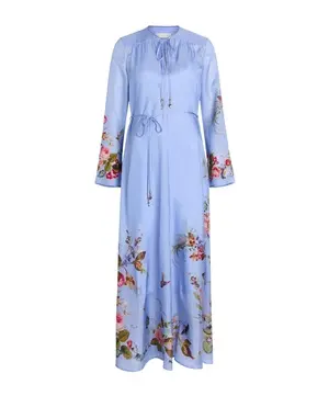 Zimmermann Floral Print Dress - Blue
